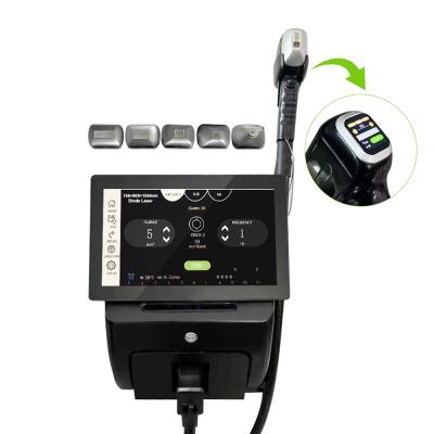 China High Quality 7 Languages 5 Heads Diode-Lasersings Hair Removal Machine with Nose Hair Head for sale