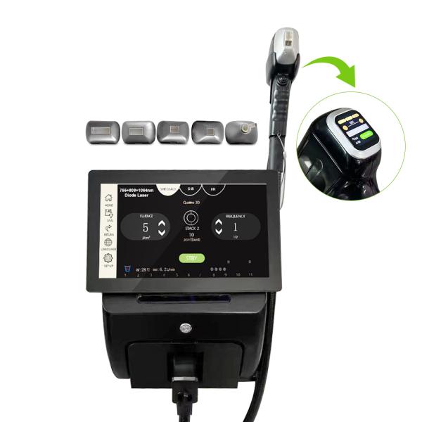 Quality High Quality 7 Languages 5 Heads Diode-Lasersings Hair Removal Machine with Nose Hair Head for sale