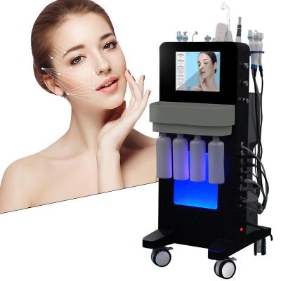China Professional Spa 14in1 Korean Hydra Dermabrasion Facial Machine Hydro H2o2 Bubble Microdermabrasion Facial Machine for sale