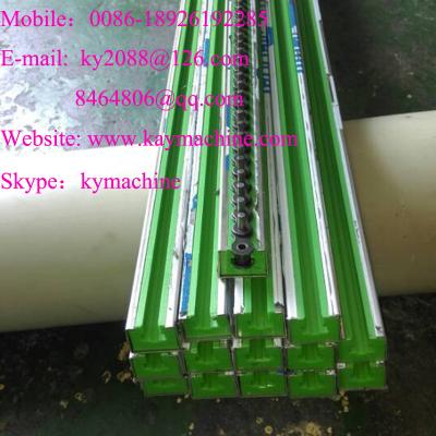 China UHMWPE Sliding wear parts manufacturer Scrolls and bottle guides Sprockets and idler wheels Belt guides Sliding Rail for Flat Top Chain China manufacturer China factory China producer for sale