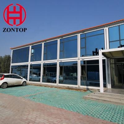 Cina Dormitorio di vetro su misura della tenda di stile del contenitore della larga scala temporanea modulare libera della Camera in vendita