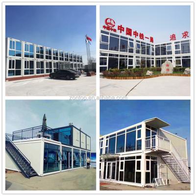 China Zontop-Porzellanfabrik fabrizierte modulares Luxushaus tragbaren Büros Fertigbehälter-Haus vor zu verkaufen