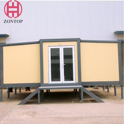 China Gemakkelijke Zontop assembleert uiterst kleine klaar moderne geprefabriceerde toevlucht het vouwen van uitzetbaar vouwbaar modulair container prefabhuis Te koop