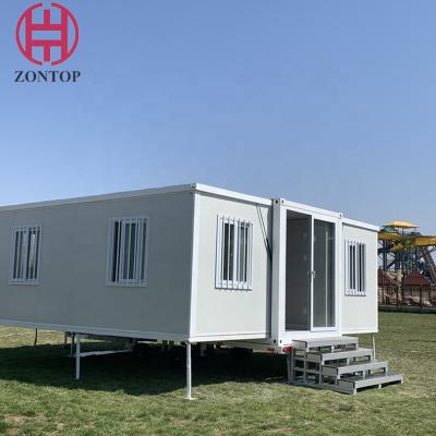 China Gemakkelijke Zontop assembleert uiterst kleine klaar moderne geprefabriceerde toevlucht het vouwen van uitzetbaar vouwbaar modulair container prefabhuis Te koop