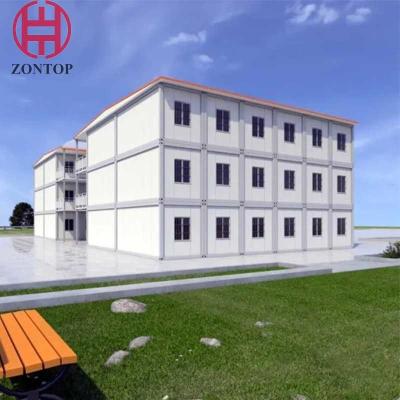 China Snelle Ontwerp van het Zontop bouwt het Vlakke Pak Moderne Toevlucht 20ft van het Luxeglas de Prefab Geprefabriceerde Huizen van het Container Modulaire Staal Te koop