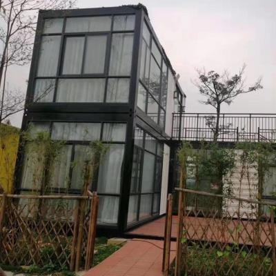 Cina Camera domestica prefabbricata modulare del contenitore di Bolt due di storia di progettazione di Zontop di stoccaggio della stanza staccabile di lusso di vetro 2 in vendita