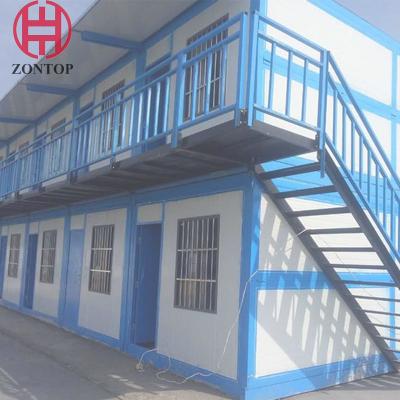 中国 ゾントップの経済的な価格の取り外し可能で速い造りの生活空間のモジュラー家20ftのプレハブのボルト容器 販売のため