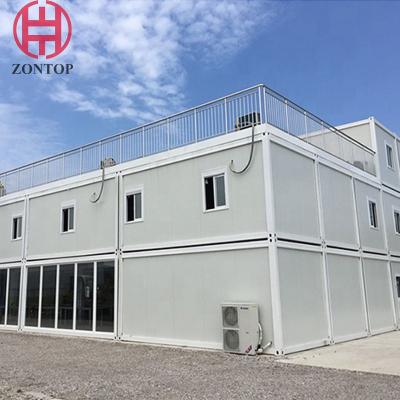 China Zontop Modern Design Detachable Portable Storage Movable Living Dormitory Office Building Prefab Bolt Container House for sale