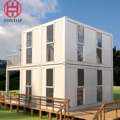 China Zontop China Factory Quick Install Light Steel Structure Office Building Modular House Prefab Home for sale