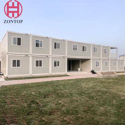 China Zontop China Factory Quick Install Light Steel Structure Office Building Modular House Prefab Home for sale