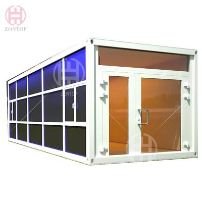 China Da porcelana empilhável portátil moderna 40ft luxuosa de 3 quartos de Zontop 20ft casa expansível de envio da casa do recipiente da casa pré-fabricada à venda