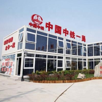 China Van het de slaapkamersglas van de Zontop bouten de moderne luxe snel concrete klaar geprefabriceerde 4 prefabhuizen containerhuis vast Te koop