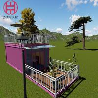 China Fully Furnished 40 Feet Stackable  Flat Pack Container House for sale