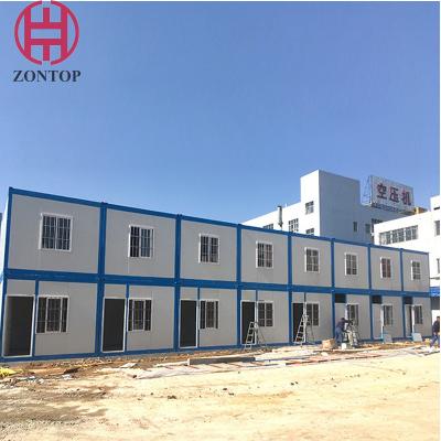 China Zontopluxe 40 van het Stapelbare Vlakke Pak volledig Geleverd Geprefabriceerde het Huisvoet Huis van de Opslag Prefabcontainer Te koop