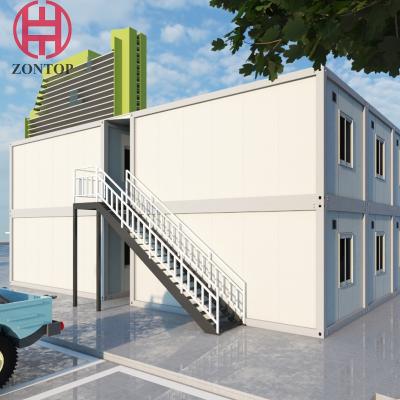 China Zontopluxe 40 van het Stapelbare Vlakke Pak volledig Geleverd Geprefabriceerde het Huisvoet Huis van de Opslag Prefabcontainer Te koop