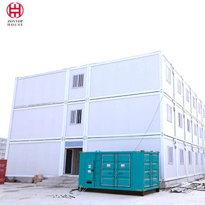 China Zontop Flat Pack Build Kit Container House 40Ft Prefab Houses Prefabricated 40Ft Container Flat Pack Container House for sale