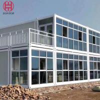 China Two Storey Flat Pack Build 40ft Container House Prefabricated for sale