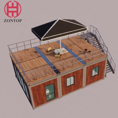 Cina Zontop che la vendita calda ha prefabbricato il flat pack portatile mobile completamente ha fornito la Camera portatile del contenitore della camera da letto 40FT delle case 2 in vendita