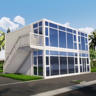China Zontop Modern China Fast Build Durable Prefabricated Container Apartment Office Morden Luxury Prefab Container House for sale