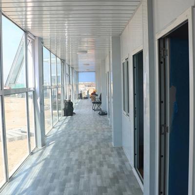 Cina Camera di vetro prefabbricata modulare completa del contenitore del flat pack della costruzione di calcestruzzo rapida di lusso moderna di Zontop grande in vendita