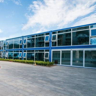 Cina Camera di vetro prefabbricata modulare completa del contenitore del flat pack della costruzione di calcestruzzo rapida di lusso moderna di Zontop grande in vendita