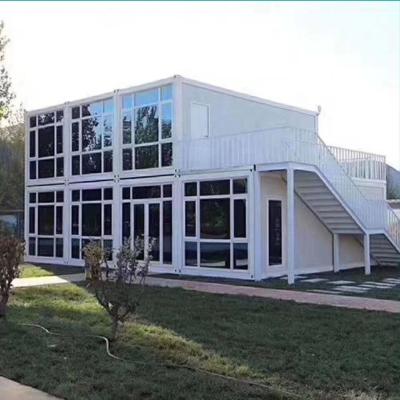 China Zontop Modern Luxury  Easy Assemble Steel Prefabricated 2 Story Frame High Quality 40ft/20ft  Modular Container House for sale