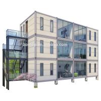 China Easy Assemble Prefab Shipping Container Homes 2 Story Frame for sale