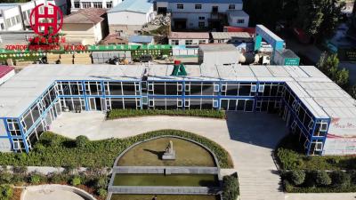 China Fáceis luxuosos modernos de Zontop montam casas completas do recipiente do quarto da casa 40ft luxuosa de 2 andares pré-fabricada de aço 3 à venda
