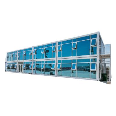 China Fáceis luxuosos modernos de Zontop montam o quadro de 2 andares pré-fabricado de aço 20ft casa do bloco liso da casa pré-fabricada do quarto de 40 Ft à venda
