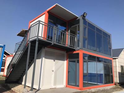 China Fáceis luxuosos modernos de Zontop montam a casa pré-fabricada de 2 andares pré-fabricada de aço do quadro que constrói 3 casas modulares do bloco liso do quarto à venda