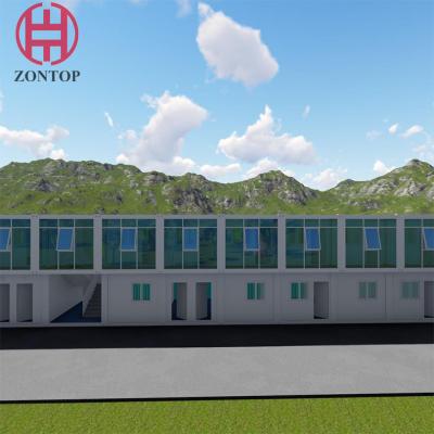 Cina Camera prefabbricata modulare del contenitore dell'importazione della struttura della struttura d'acciaio della luce della costruzione prefabbricata delle case di Zontop in vendita
