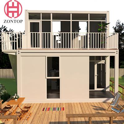 China Zontop  Modern Living Portable Prefab Houses  Modular Office  Complete Large Modular Prefab Glass House for sale