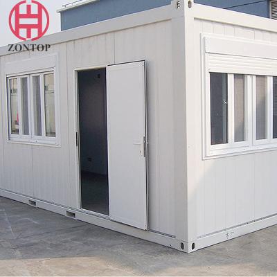 China Zontop Morden  House Restaurant Shipping Modern Luxury Prefabricated Modular Flat Pack Container  Home for sale