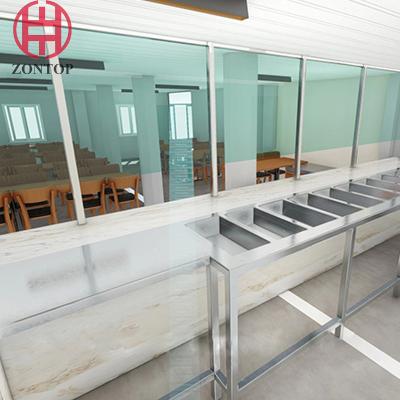 Cina Casa domestica modulare del container dei pavimenti del contenitore 2 di vita di Zontop del portatile 20 della costruzione prefabbricata moderna di Ft 40ft in vendita