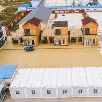 China Structure Sandwich Panel Container Villa Sentry Box Affordable Prefab Homes for sale