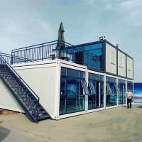 China Zontop Prefabricated Expandable Container House 40 Feet Stackable Flat Pack for sale