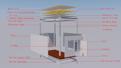 Cina La configurazione rapida Cina di lusso Storagemodern di Zontop ha prefabbricato le 2 storie temporanee casa modulare della Camera del contenitore da 20 Ft in vendita