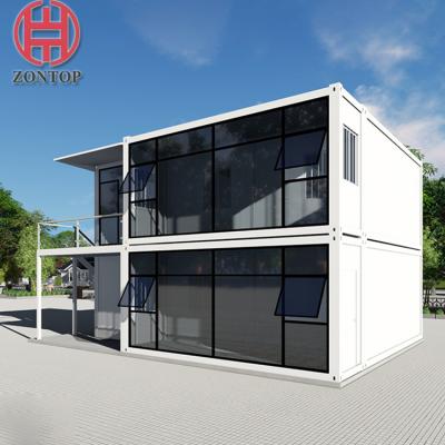 Cina Minuscoli moderni di Zontop installano le Camere prefabbricate del contenitore modulare di vetro concreto rapido estensibile della casa dell'acciaio della luce della località di soggiorno di Bolt in vendita