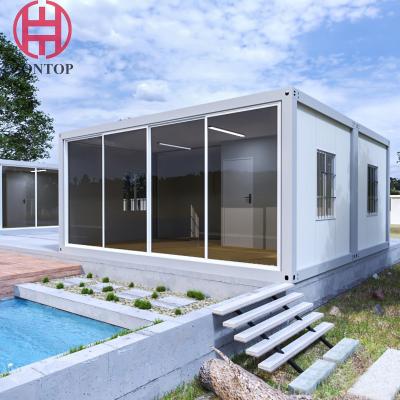 China Zontop China Factory Supply European Style House Light Steel Flat Pack  Prefab Eco House  Prefab Modular Home for sale