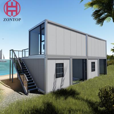 China Zontop China 20ft Huis dat van Luxe het Modelhouses ready prefab Modulaire Huizen 40ft verscheept Containerhuis Te koop