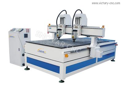 China Double head manual Simultaneous CNC Router for sale