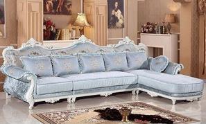 China European style Sofa Set Living Room Furniture Sofa Sleeper  Fabric With Wood Legs Sofa Bed Home Furniture Room for sale