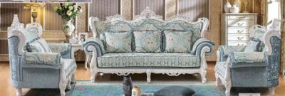 China European style Sofa Set Living Room Furniture Sofa Sleeper  Fabric With Wood Legs Sofa Bed Home Furniture Room for sale