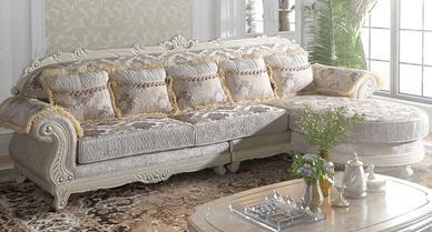 China European style Sofa Set Living Room Furniture Sofa Sleeper  Fabric With Wood Legs Sofa Bed Home Furniture Room for sale