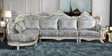 China European style Sofa Set Living Room Furniture Sofa Sleeper  Fabric With Wood Legs Sofa Bed Home Furniture Room for sale