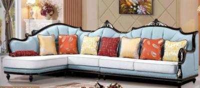 China European style Sofa Set Living Room Furniture Sofa Sleeper  Fabric With Wood Legs Sofa Bed Home Furniture Room for sale