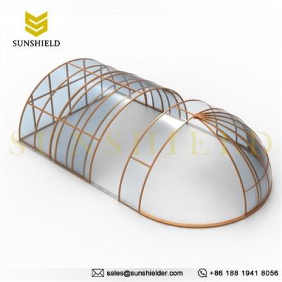 China High Line Inground Home & Resort Pool Enclosures Dome/ Retractable Sun Room/Retractable Enclosures for sale