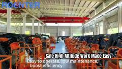The Ultimate High-Altitude Work Tool! On-Site Operation of Aerial Work Platform