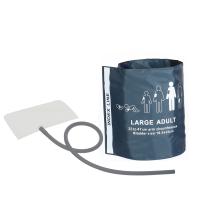 Quality Nylon Reusable NIBP Cuff monitor compatibility Large adullt 33 - 47cm single for sale