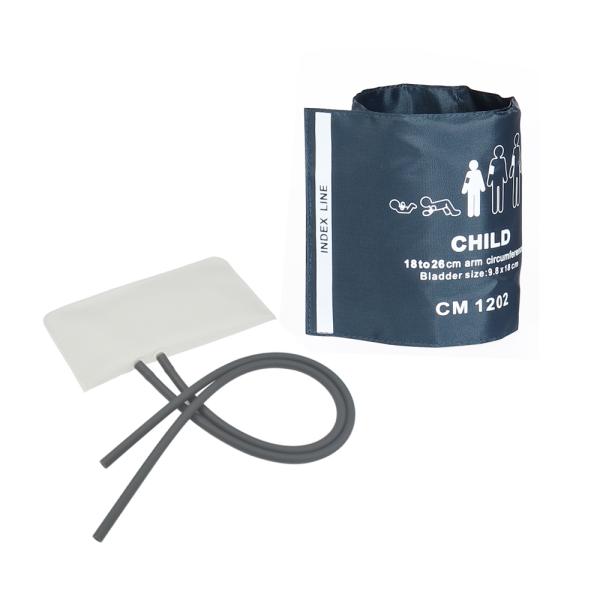 Quality Easy Use Pediatric Reusable NIBP Cuff Durable Nylon 18-26cm Dual Tube Child for sale